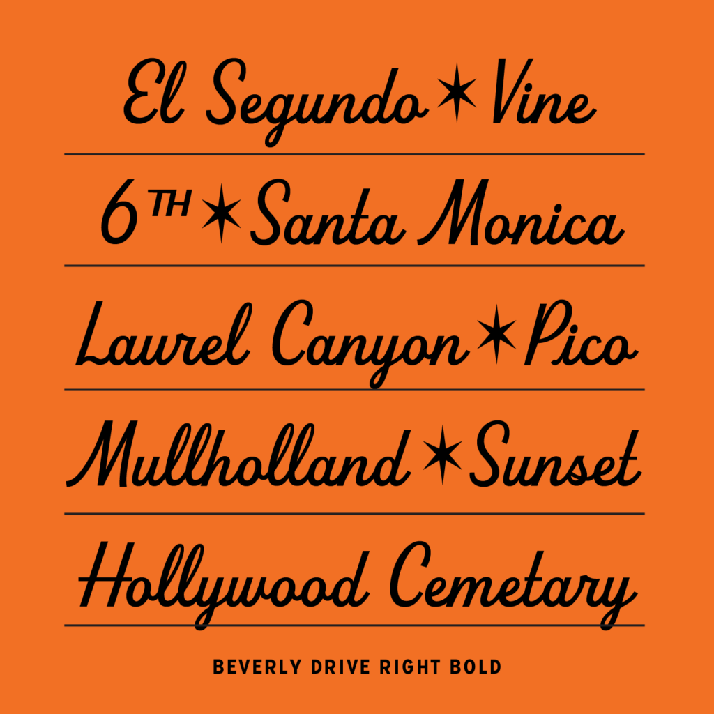 Beverly Drive Right – Retro Script Font - Hoodzpah