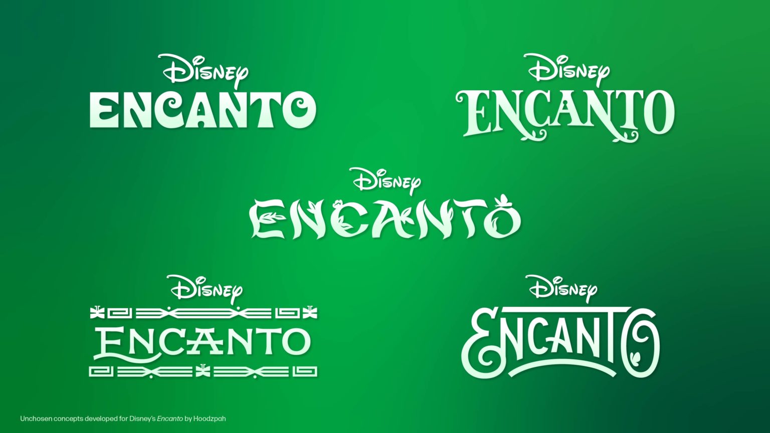 Disney's Encanto Title Treatment Concepts - Hoodzpah