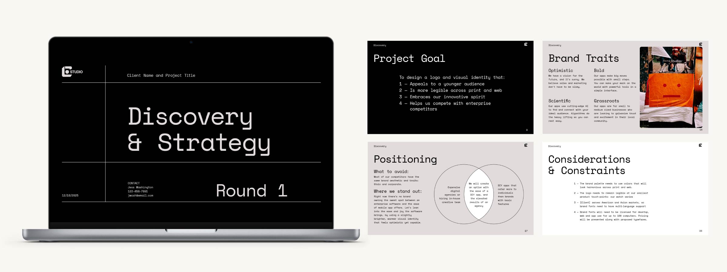 Discovery Deck Template for Creatives - Hoodzpah