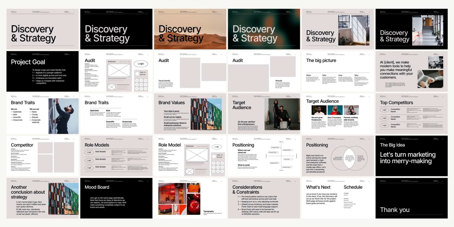 Discovery Deck Template for Creatives - Hoodzpah