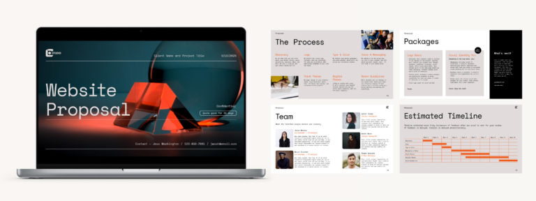 Proposal Deck Template for Creatives - Hoodzpah