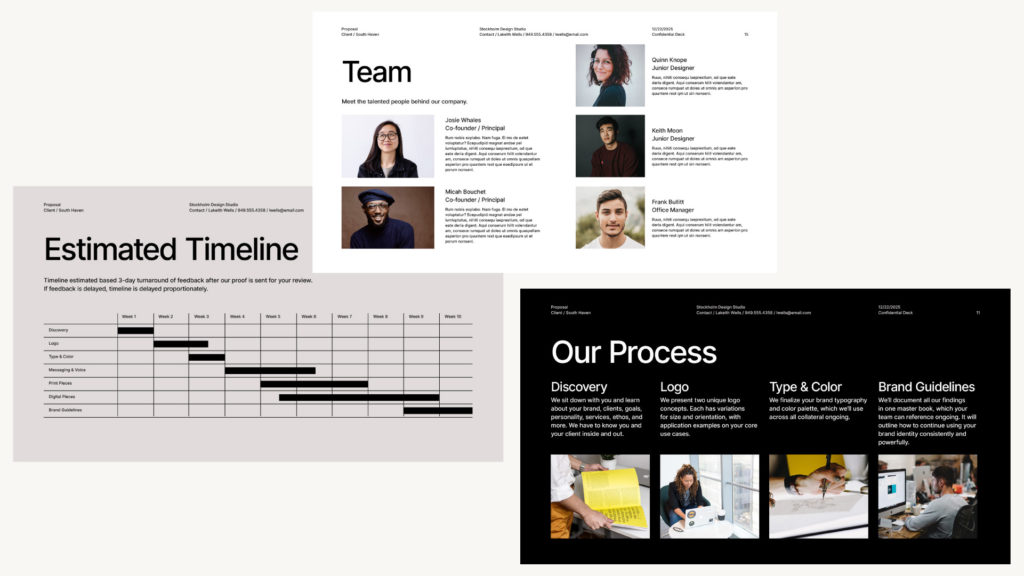 Proposal Deck Template for Creatives - Hoodzpah