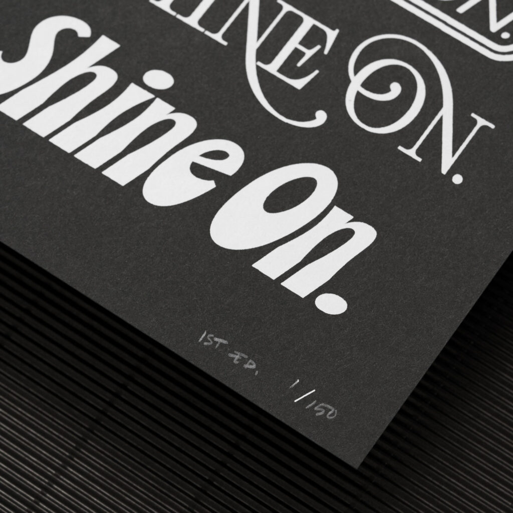 Shine On Screenprinted Poster - Hoodzpah