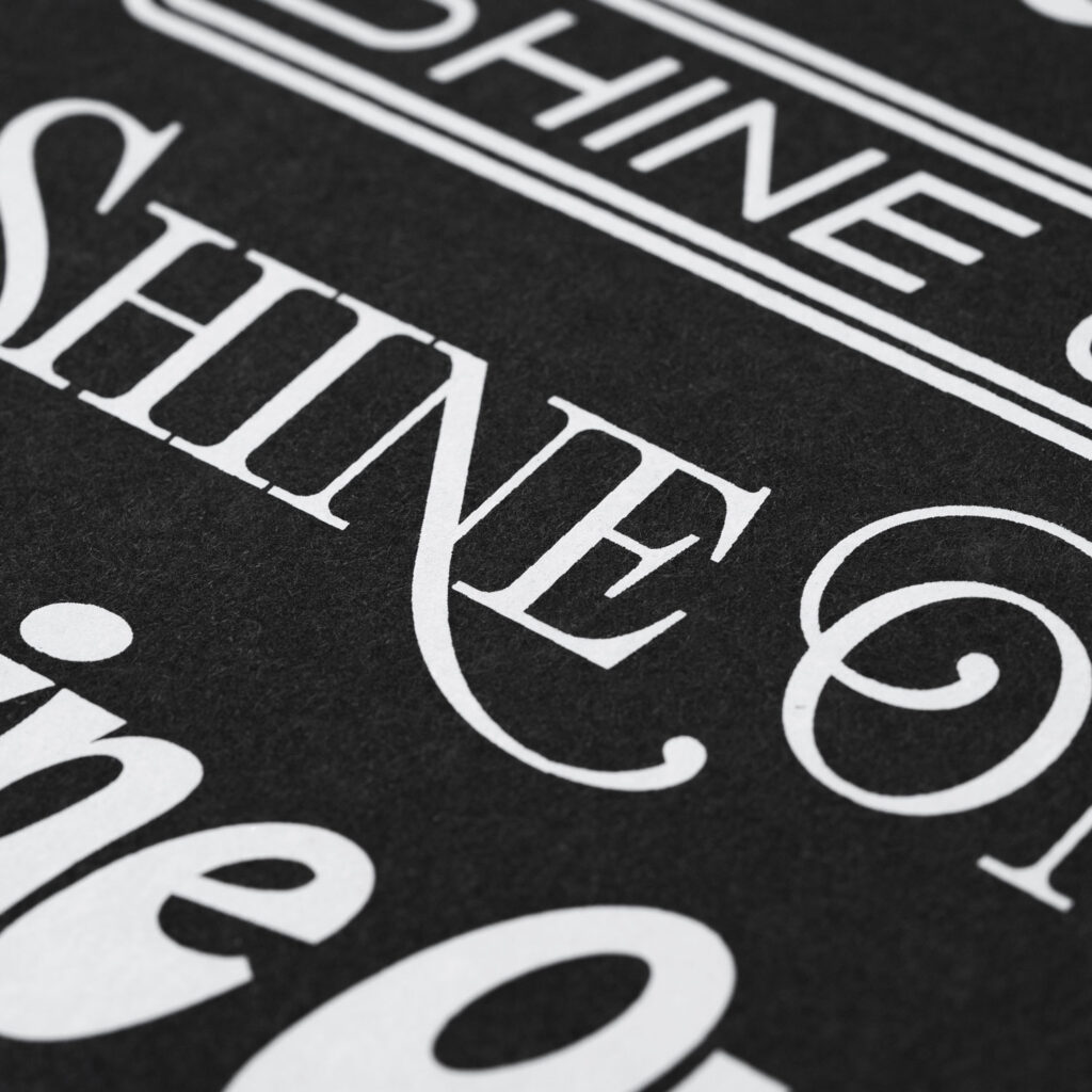 Shine On Screenprinted Poster - Hoodzpah