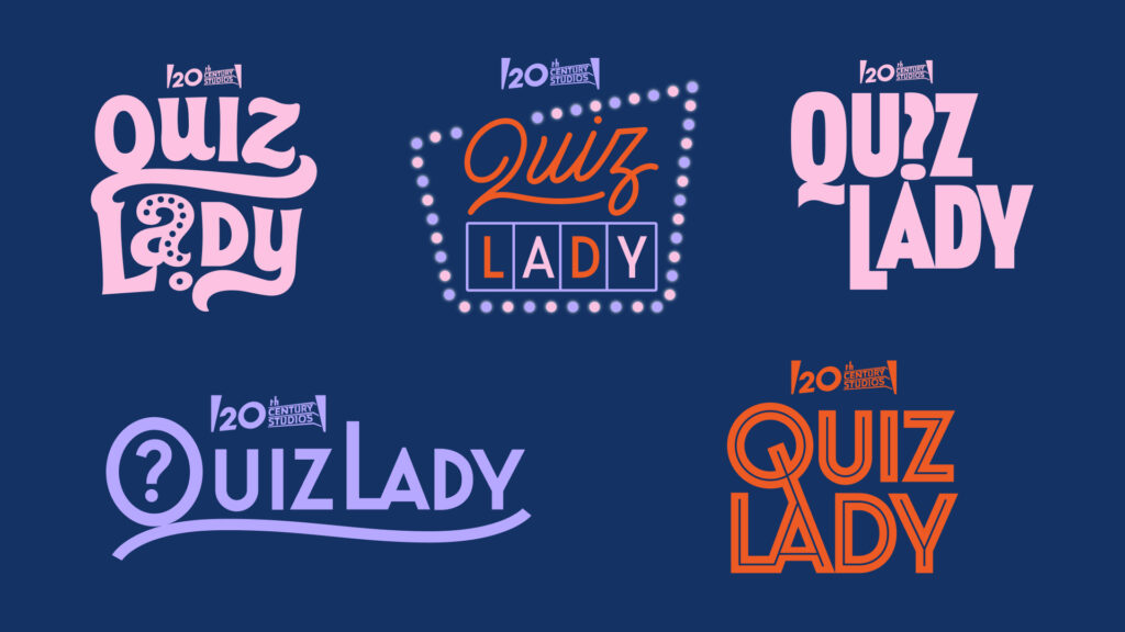 Quiz Lady Movie Title Treatment Concepts for 20th Century Studios ...