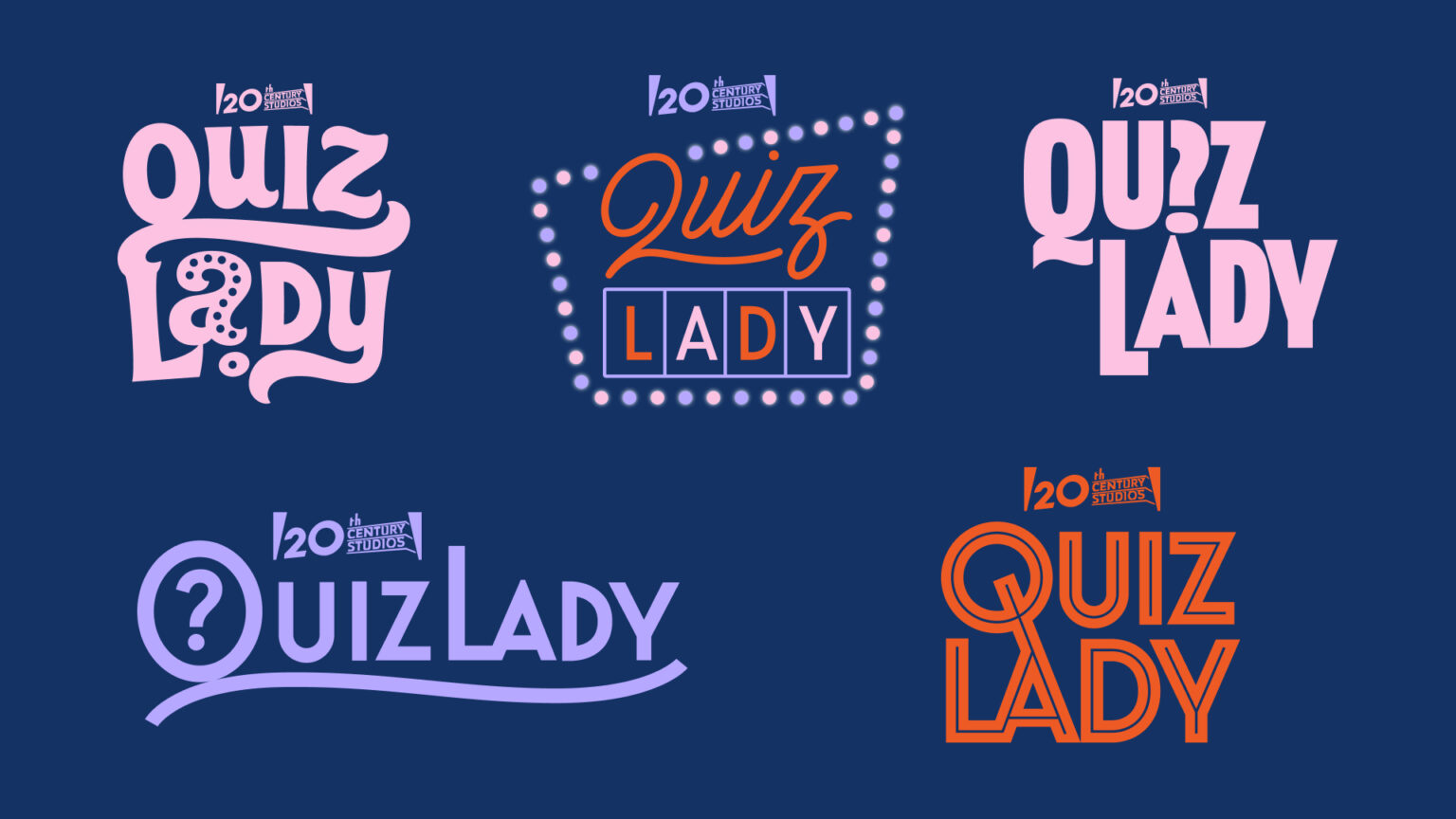 Quiz Lady Movie Title Treatment Concepts for 20th Century Studios ...