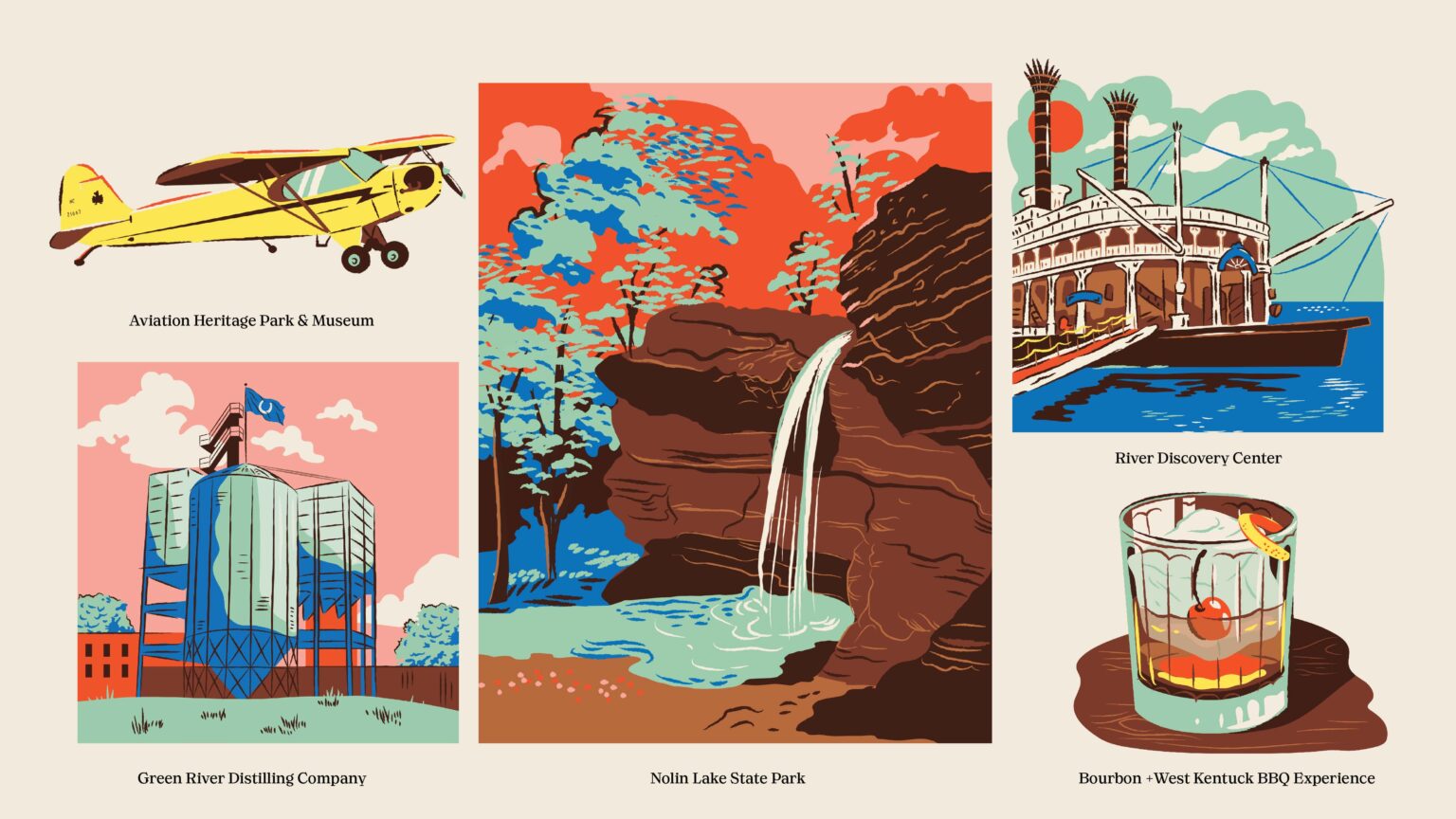 Kentucky Americana Triangle Brand Identity and Tourism Guide - Hoodzpah